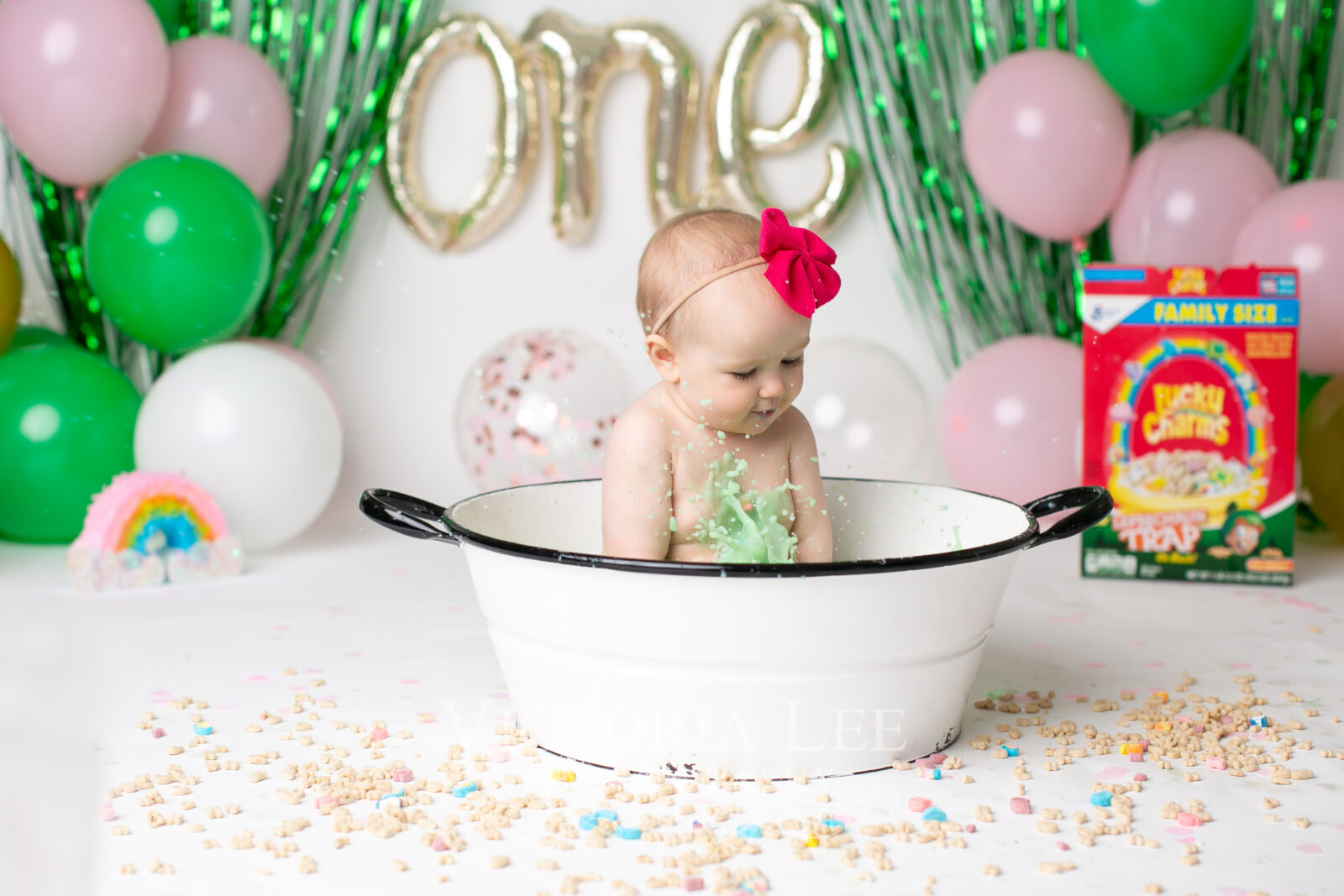 Lucky ONE cake smash first birthday session! — Victoria Lee Photography